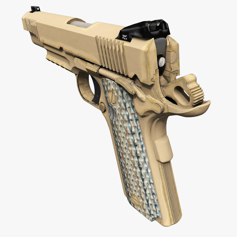 military colt m45a1 3d obj
