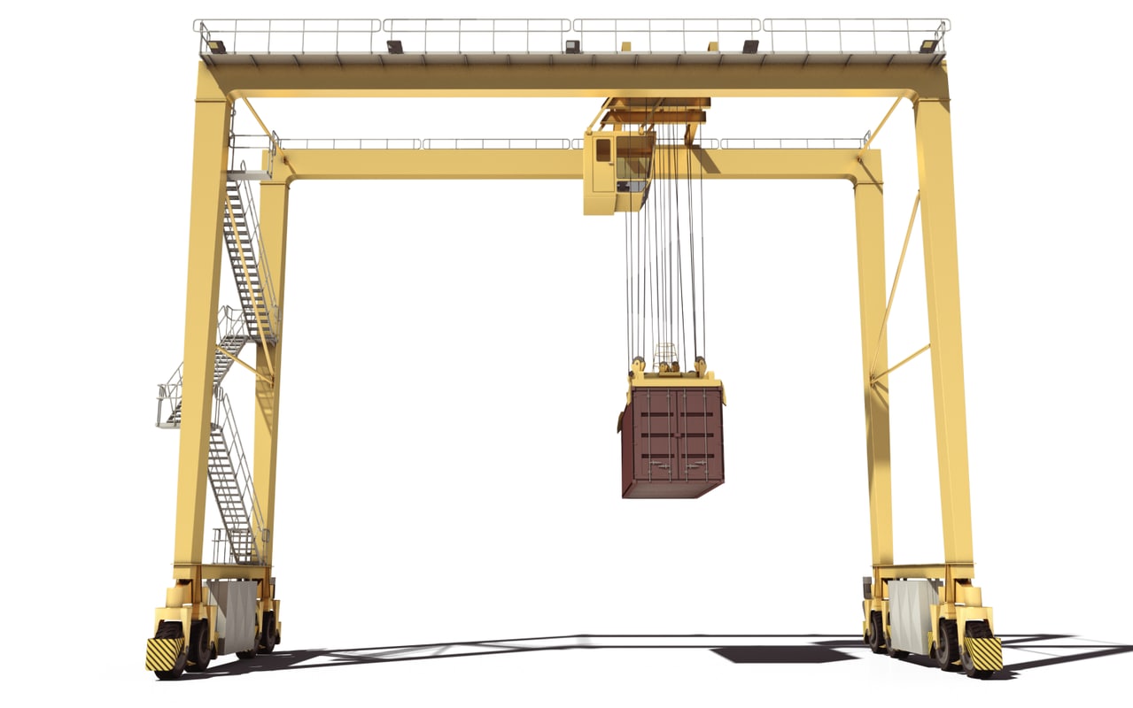 rtg crane 3d model