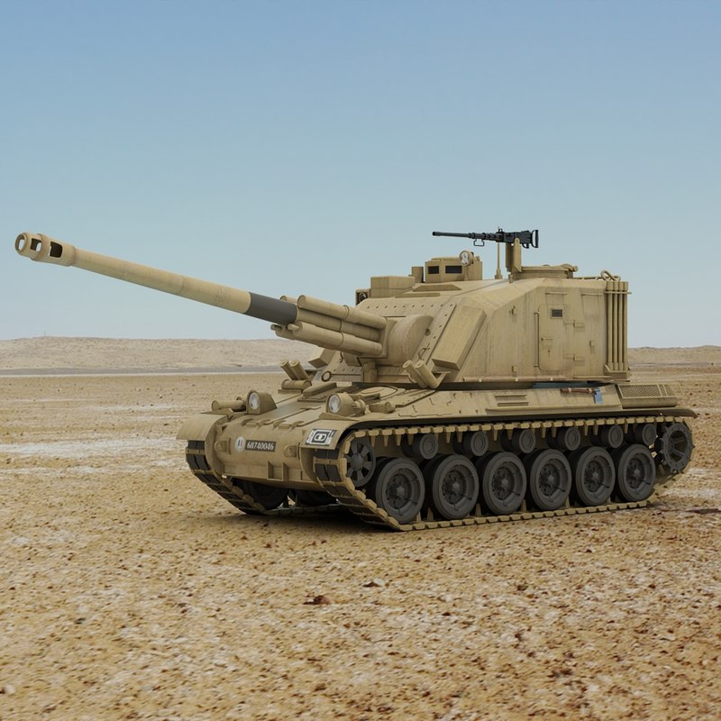 3d french gct auf1 155mm model
