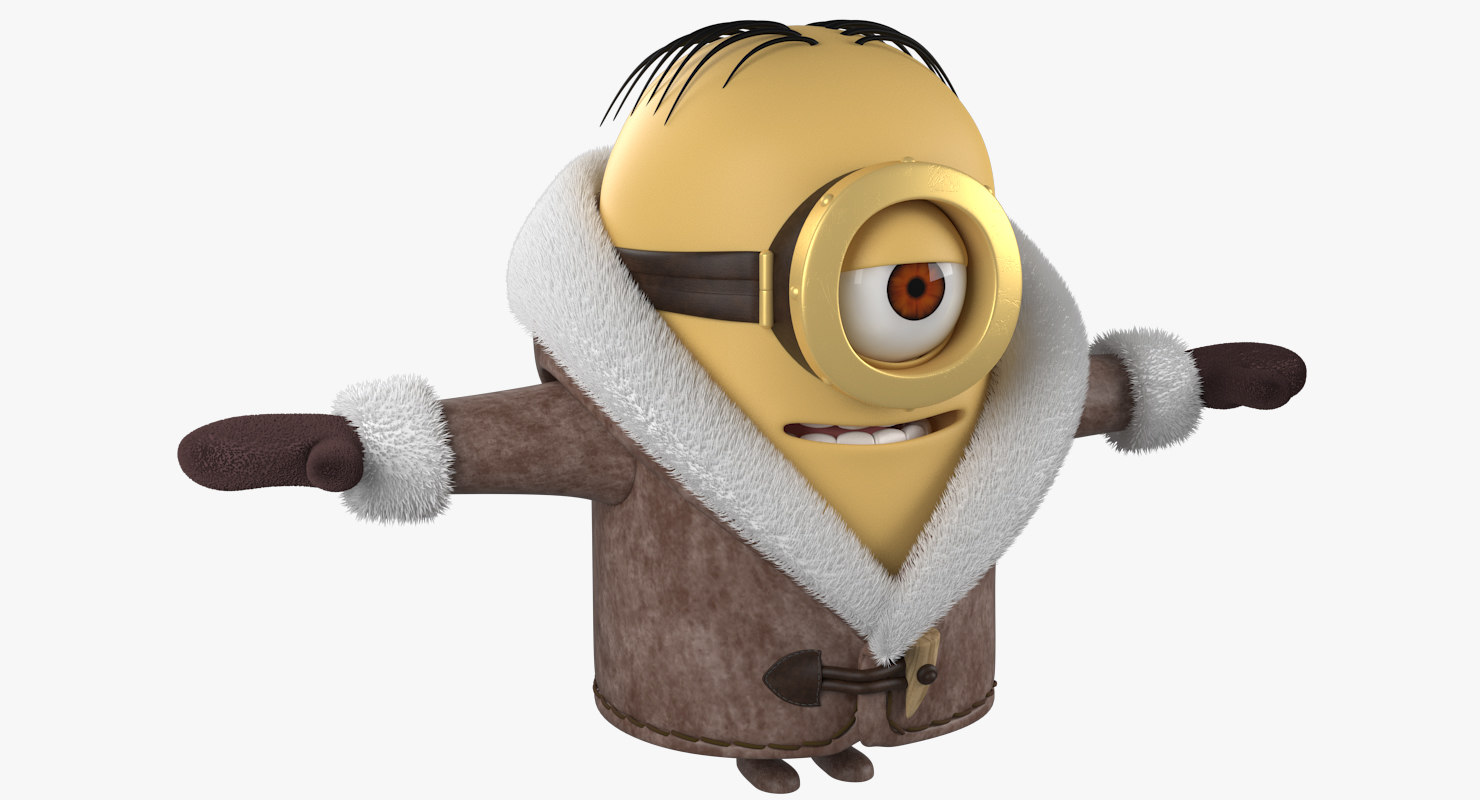 2015 minion cartoons 3d model