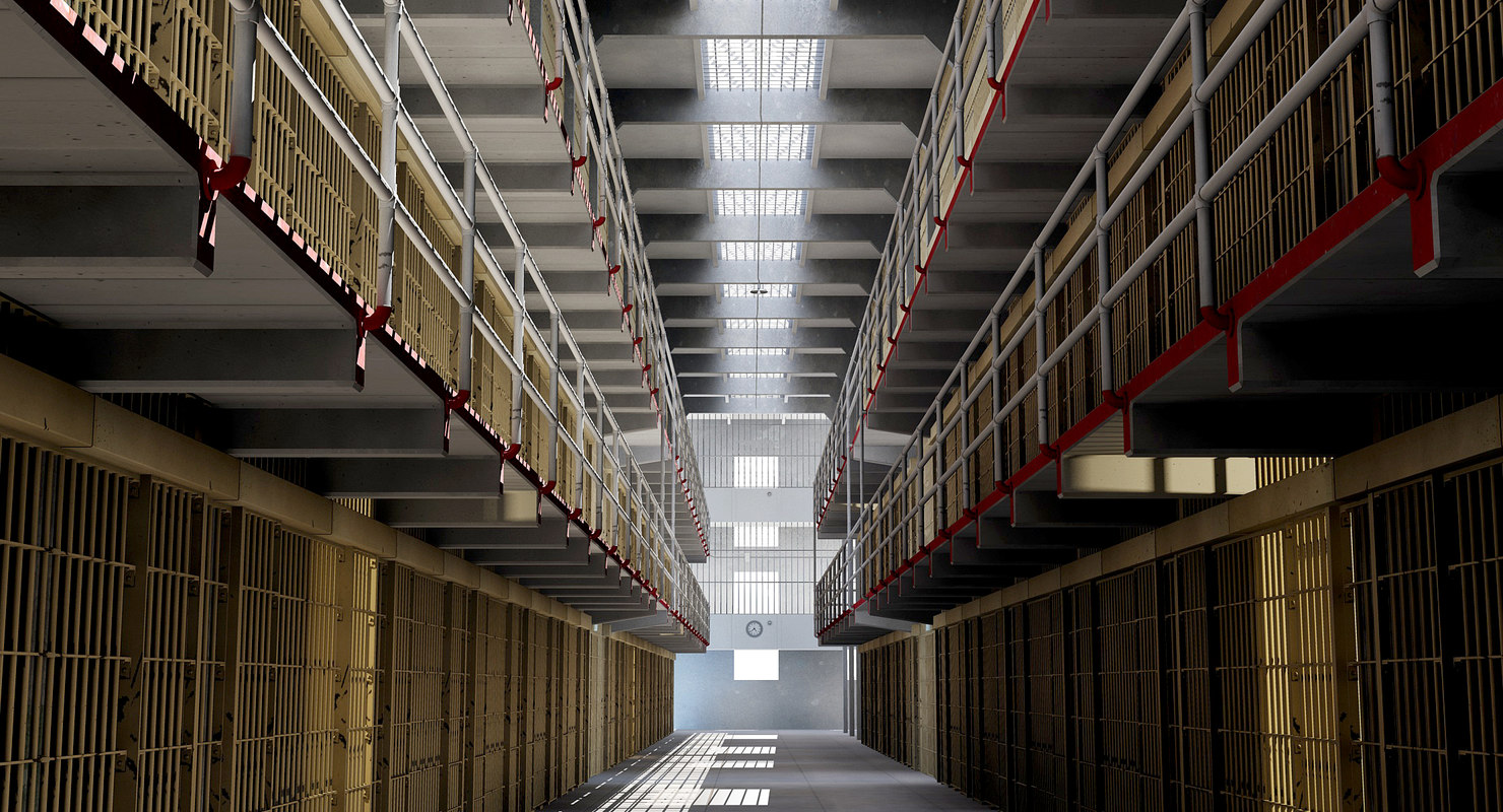 alcatraz cells block model
