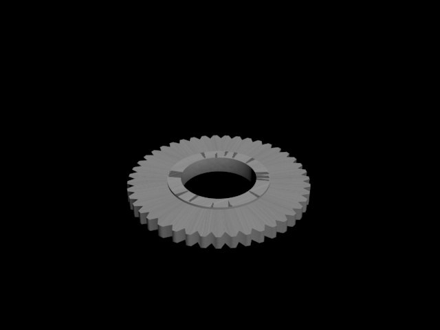 free simple gear 3d model