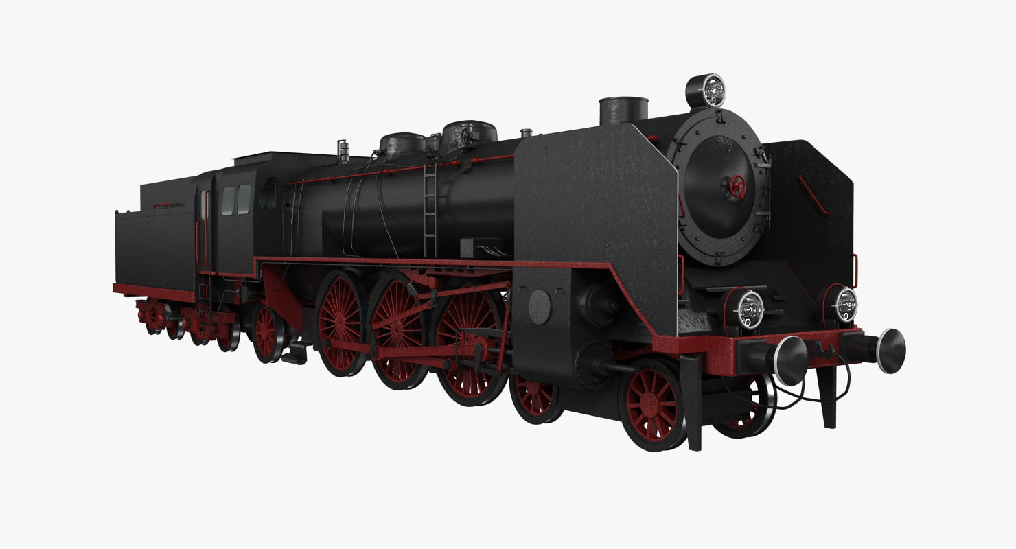 3d pm36 steam locomotive model