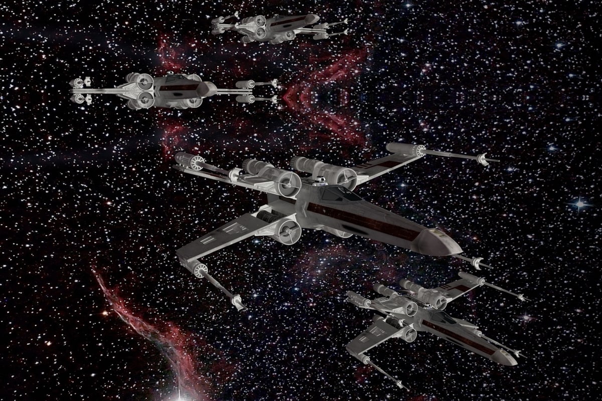 3d model fighter t65 xwing