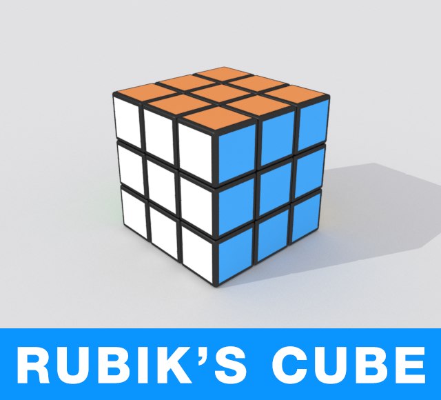 rubik s cube 3d max