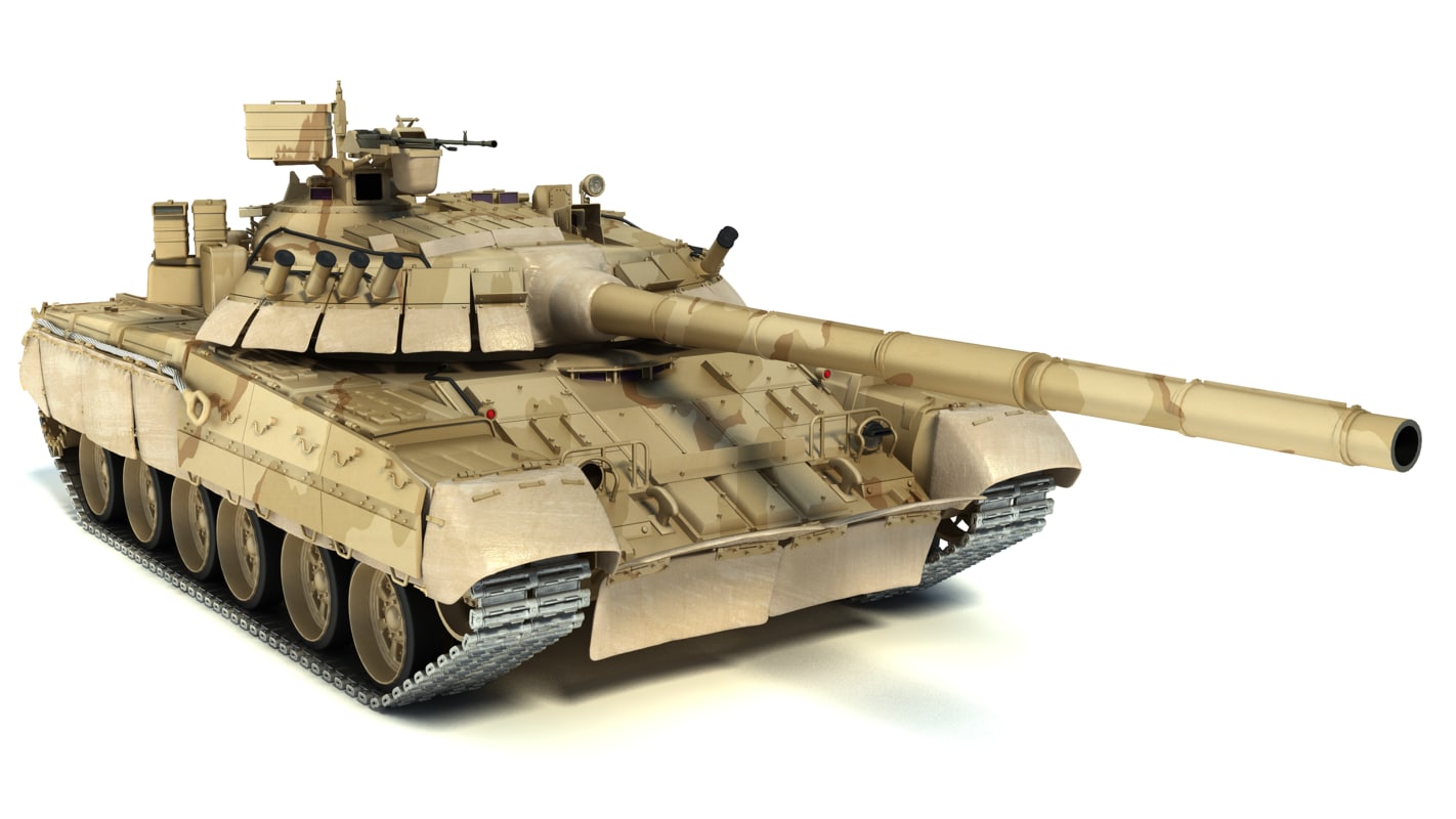 3d t 80ud main battle tank model