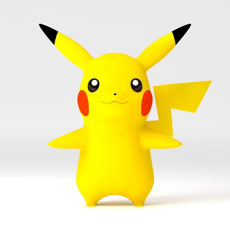 3d model pikachu pika