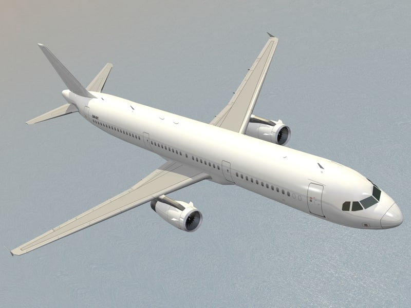 airbus a321 231 a321 3d model