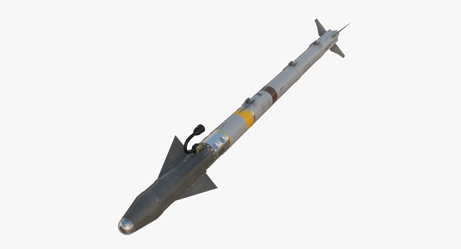 aim 9x sidewinder missile 3d model
