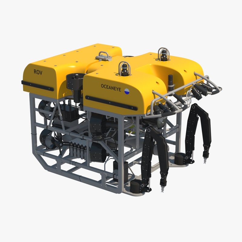 3D fbx rov remotely operated