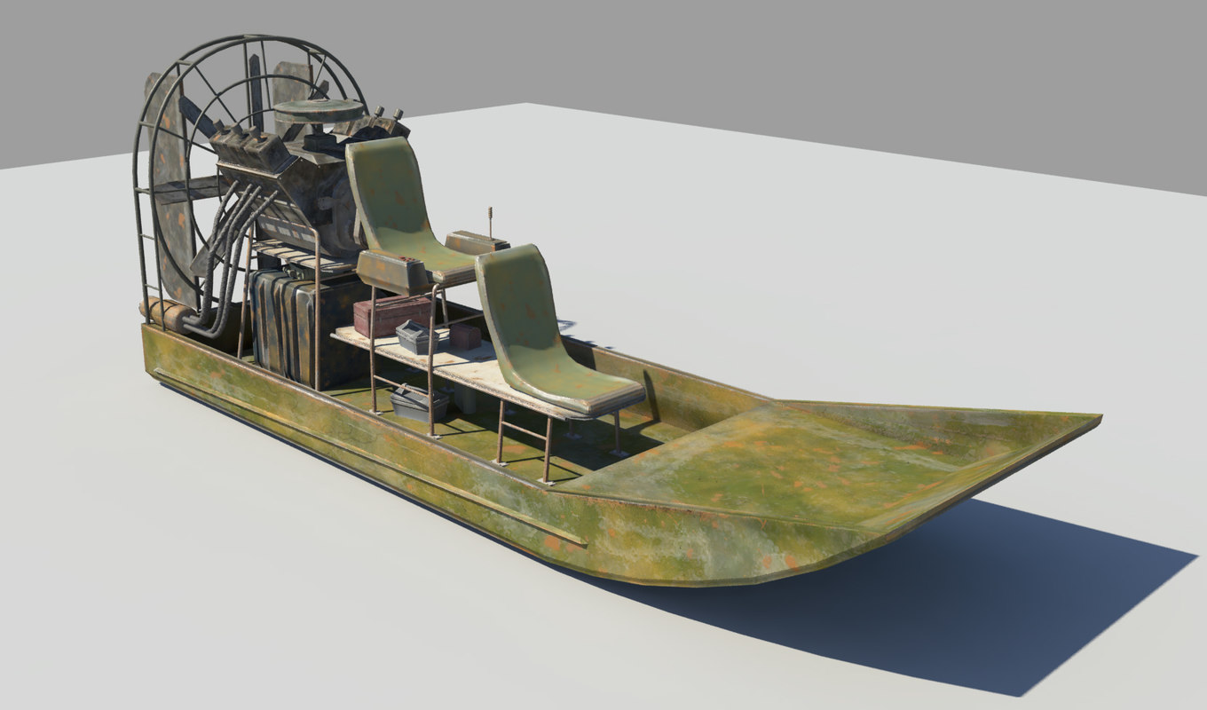 3D obj boat fan fanboat
