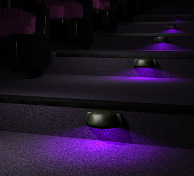 3D fbx cinema light walkway