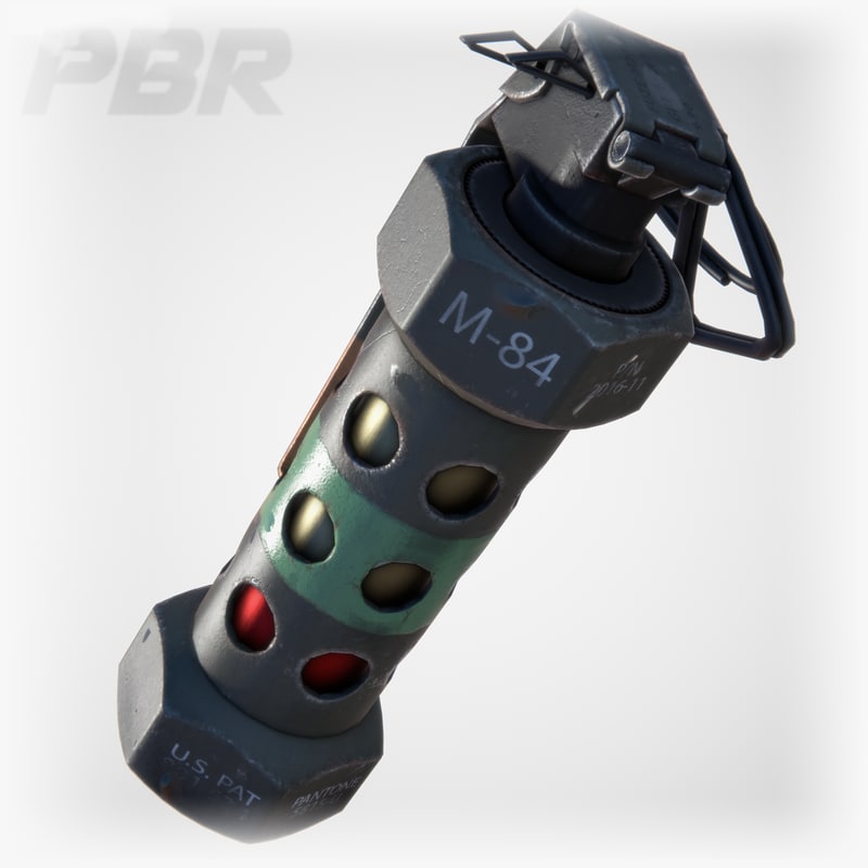 3D Other m84 stun grenade