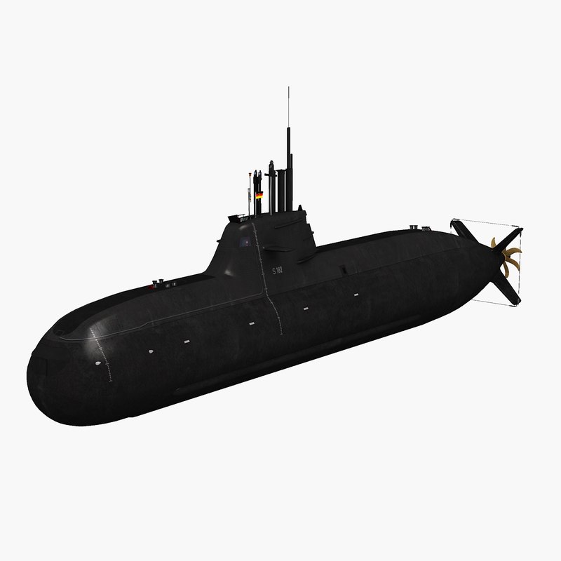 3D 3ds type 212 submarine