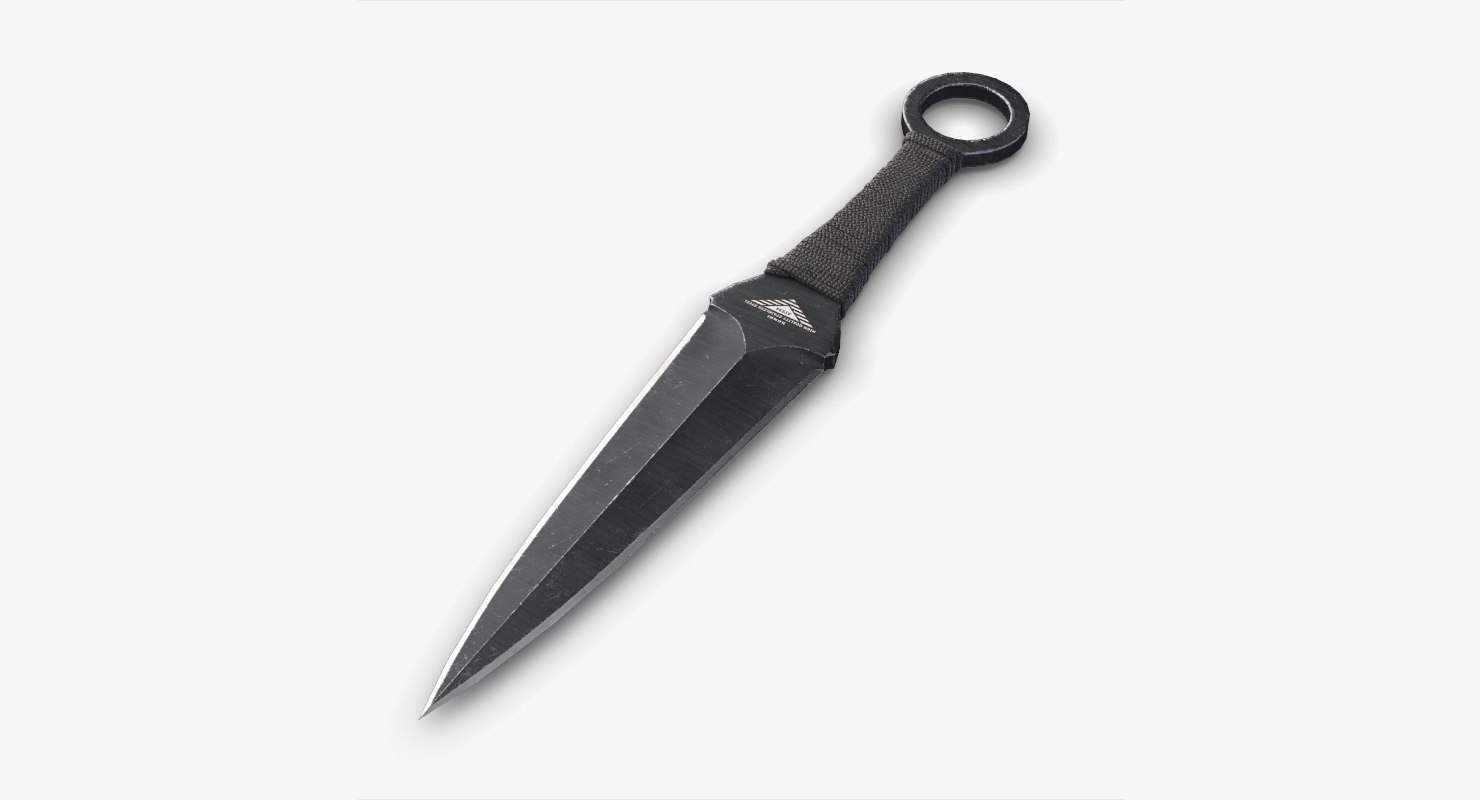 3D max knife kunai throwing