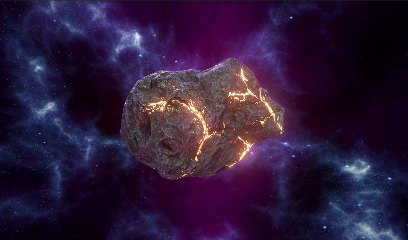 3D fbx asteroid Meteor astronomy