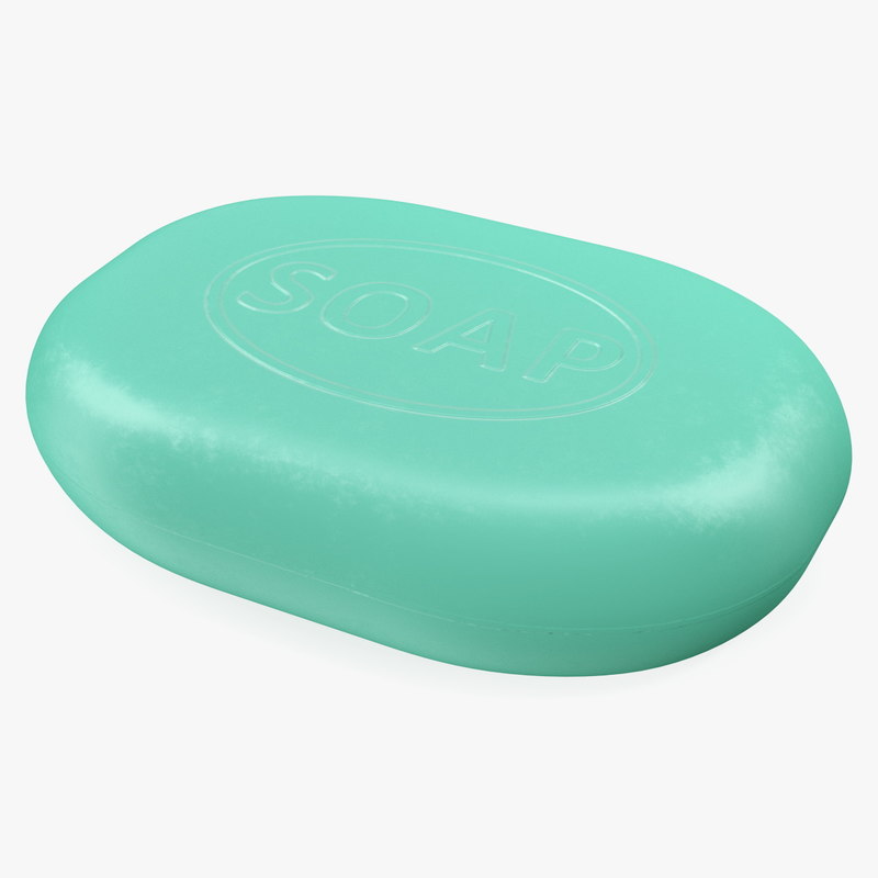 Sky blue bath soap model - TurboSquid 1446429